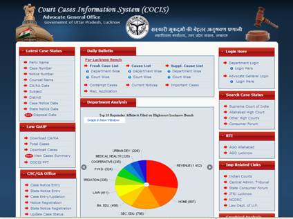COCIS: Court Cases Information System in Uttar Pradesh | Informatics ...